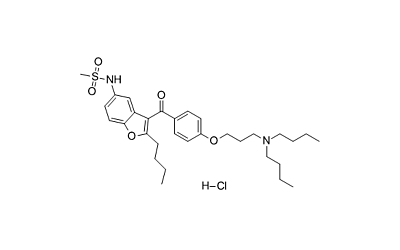 Dronedarone Hydrochloride | K+/Na+/Ca+ Channel Blocker | Buy from ...