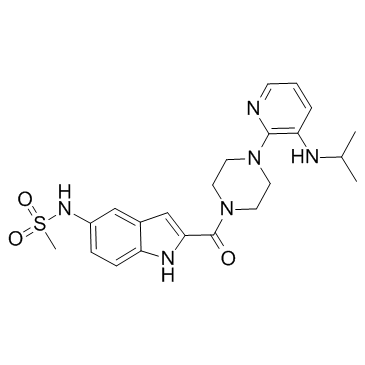 Delavirdine | non-nucleoside reverse transcriptase inhibitor | Buy from ...