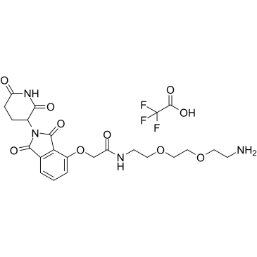 Thalidomide-O-amido-PEG2-C2-NH2 (TFA) | E3 ligase ligand-linker ...