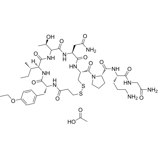 Atosiban acetate | vasopressin/oxytocin receptor antagonist | Buy from ... Atosiban acetate | vasopressin/oxytocin receptor antagonist | Buy from ...